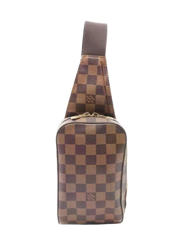 LOUIS VUITTON 2004 Damier Ebene Geronimos Body Bag - Brown