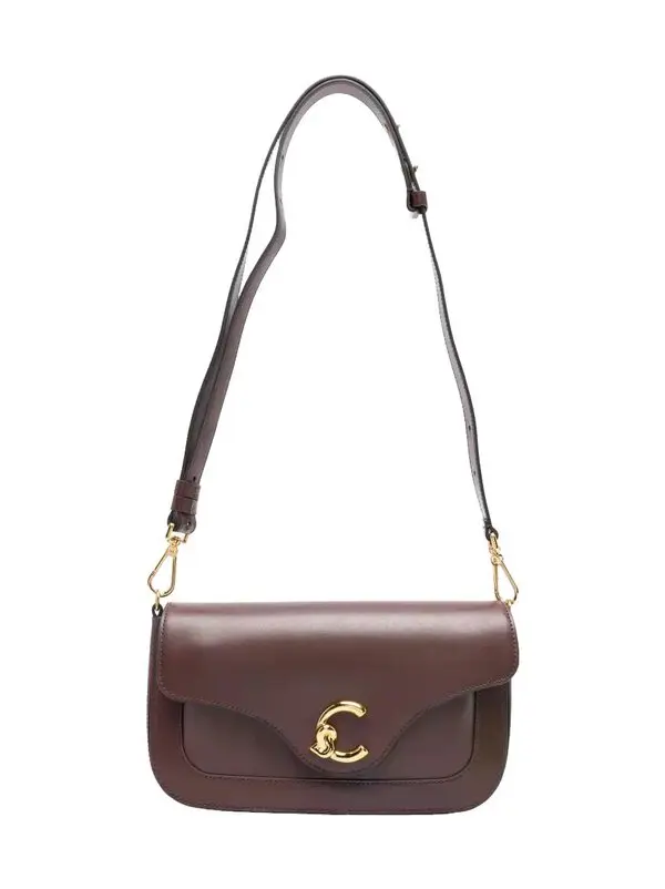 COCCINELLE Logo-plaque Leather Shoulder Bag - Red