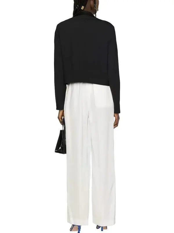 Off-White Single-breasted Cropped Blazer - Black