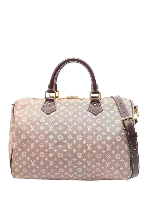 LOUIS VUITTON 2009 Speedy Bandouli 30 Monogram Idylle-canvas Tote Bag - Red