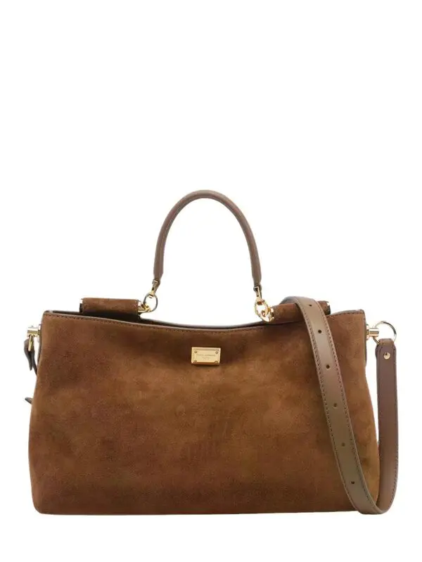 Dolce & Gabbana Vittoria Leather Handbag - Brown