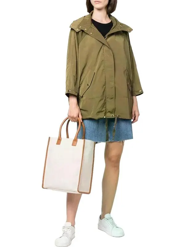 Woolrich Contrast-trim Canvas Tote Bag - Neutrals