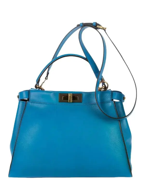 Fendi Medium Peekaboo Tote Bag - Blue
