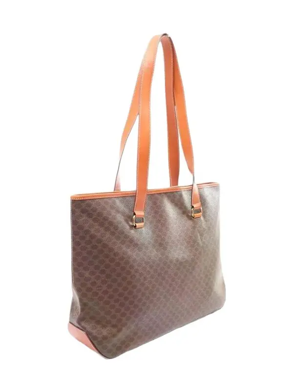 Celine 2010s Macadam Tote Bag - Brown
