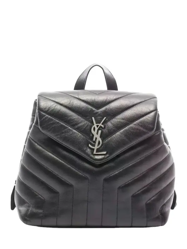 Saint Laurent 2010s Lulu Quilted Backpack - Black