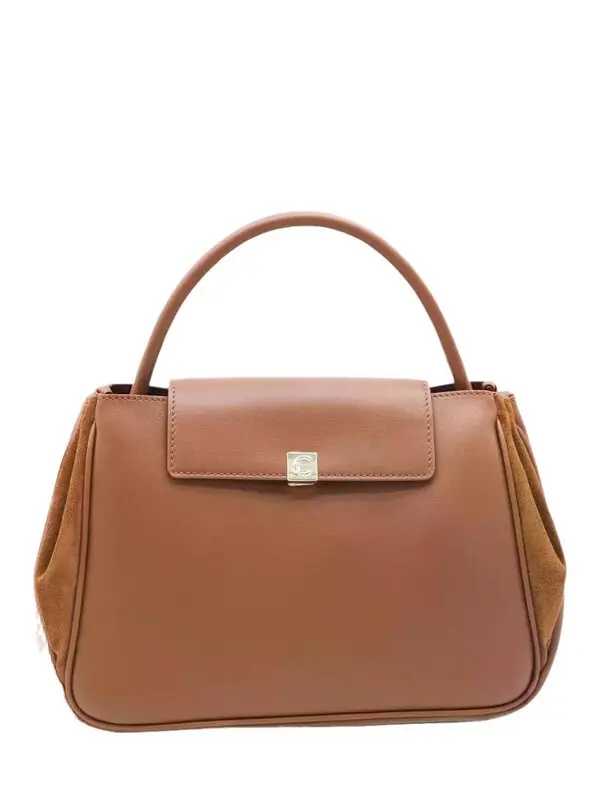 COCCINELLE Suede-panelled Leather Shoulder Bag - Brown
