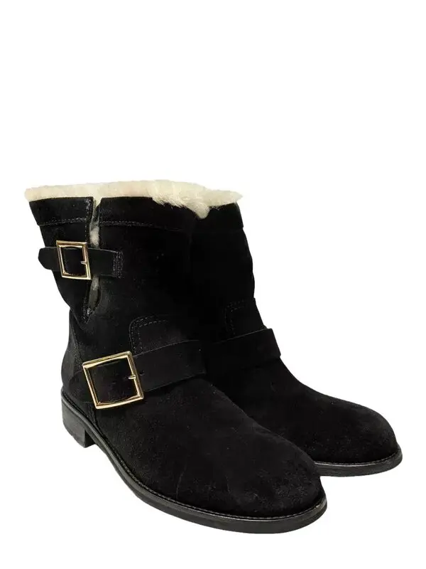 JIMMY CHOO Youth Ii Buckle Ankle Boots - Black