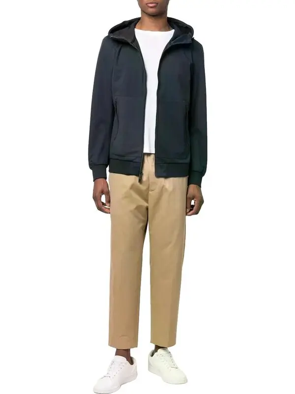 Woolrich Zip-up Hooded Windbreaker - Blue