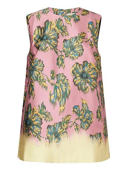 ALEMAIS Faye Floral Satin Tunic Top - Multi