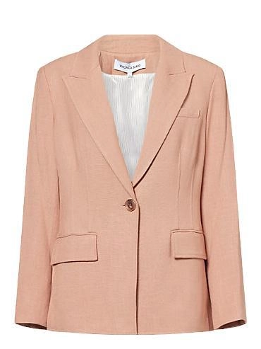 Veronica Beard Isaac Dickey Single-breasted Woven Jacket - Chai