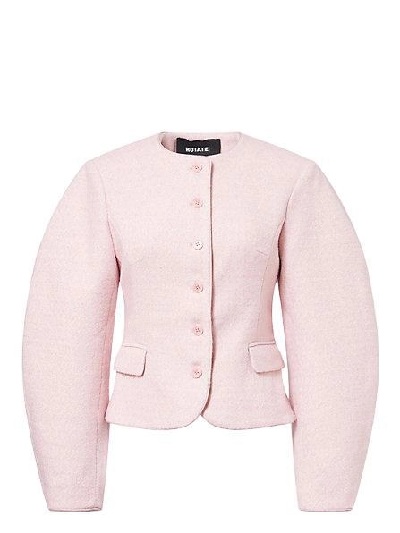 ROTATE BY BIRGER CHRISTENSEN Cocoon Flap-pocket Woven Jacket - Cherry Blossom