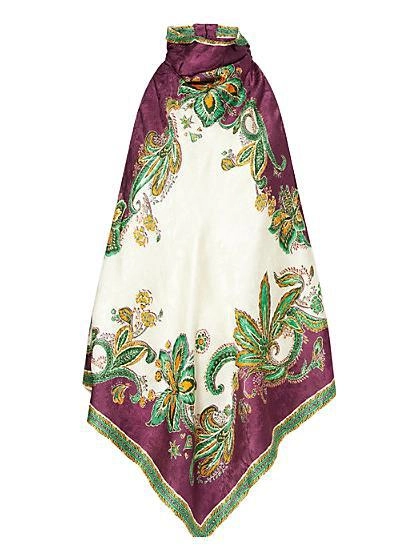 ALEMAIS Ruthie Halter Silk-blend Top - Multi