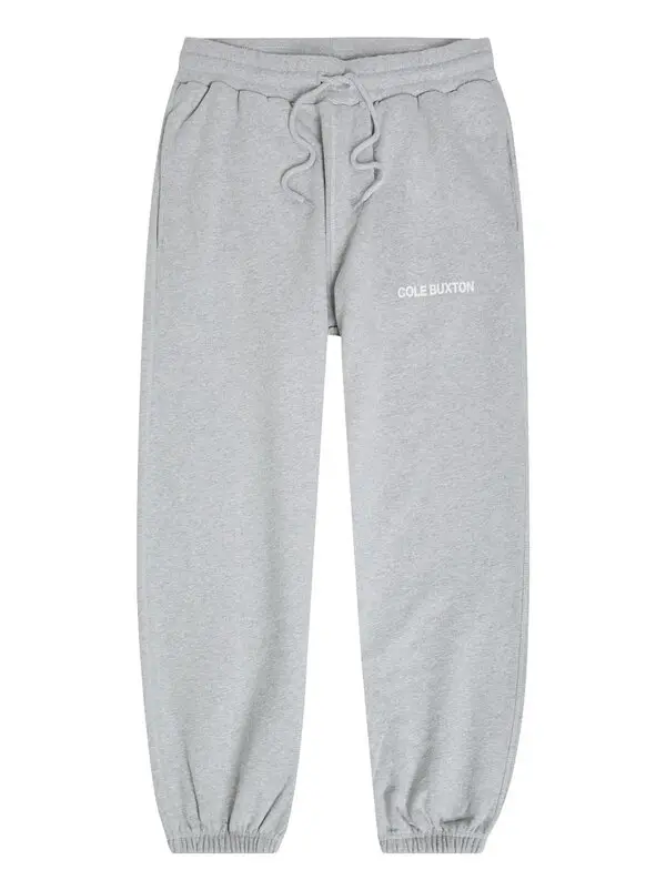 COLE BUXTON Sportswear Logo-print Cotton Sweatpants - Grey