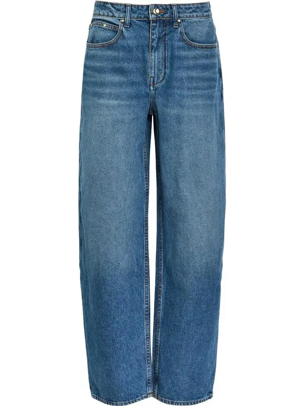 Ossou Rider Straight-leg Denim Jeans - Dark Blue
