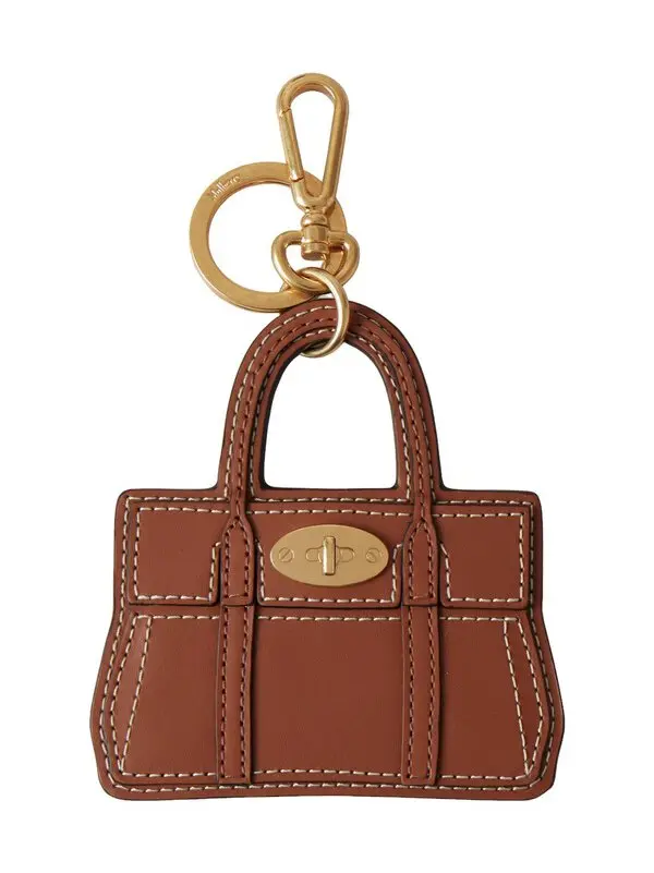 Mulberry Bayswater Leather Bag Charm - Brown