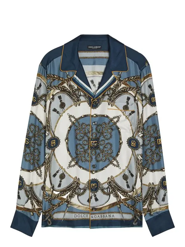 Dolce & Gabbana Printed Silk Shirt - Multicoloured 1