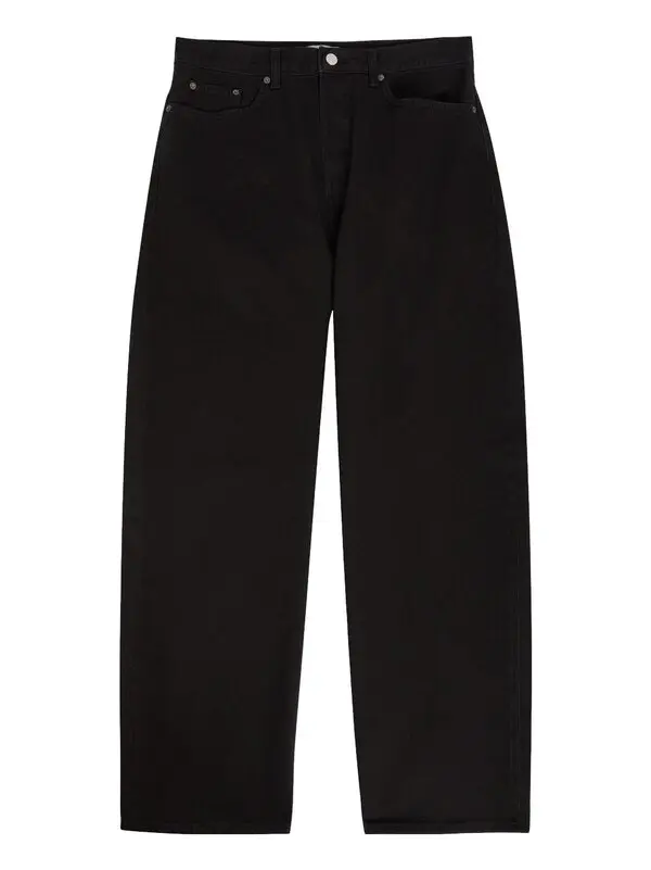 FRAME The Baggy Wide-leg Jeans - Black