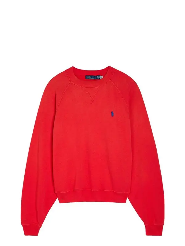 Polo Ralph Lauren Logo-embroidered Cotton-blend Sweatshirt - Pink