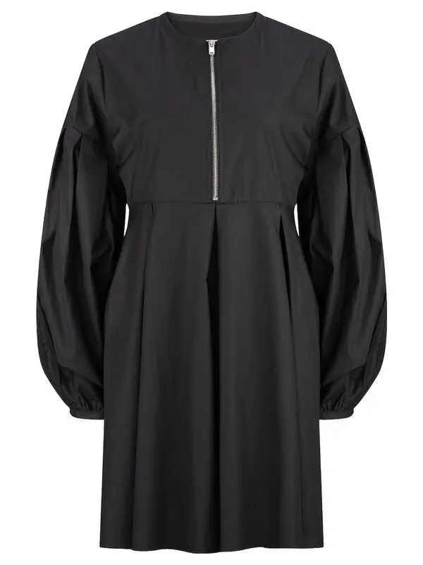 DREF Eris Balloon Sleeve Dress - Black