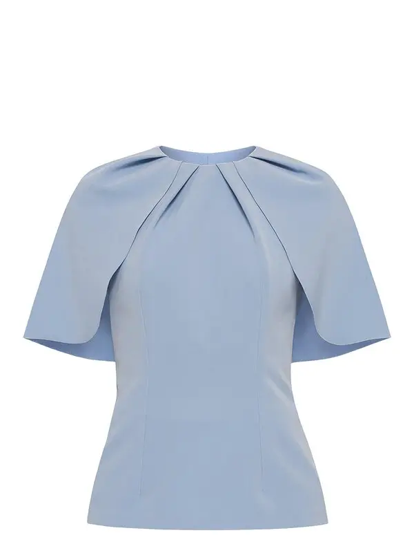 NISSA Cape-design Top - Blue