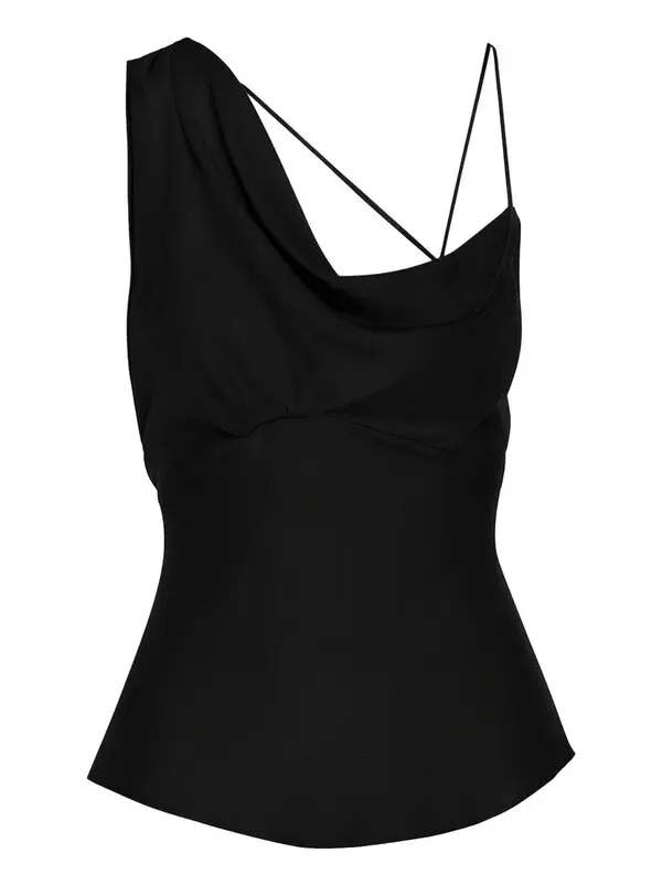LAHIVE Thalia Satin Blouse - Black