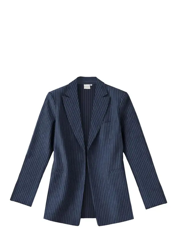 REISTOR The Weekday Blazer In Stripes - Blue