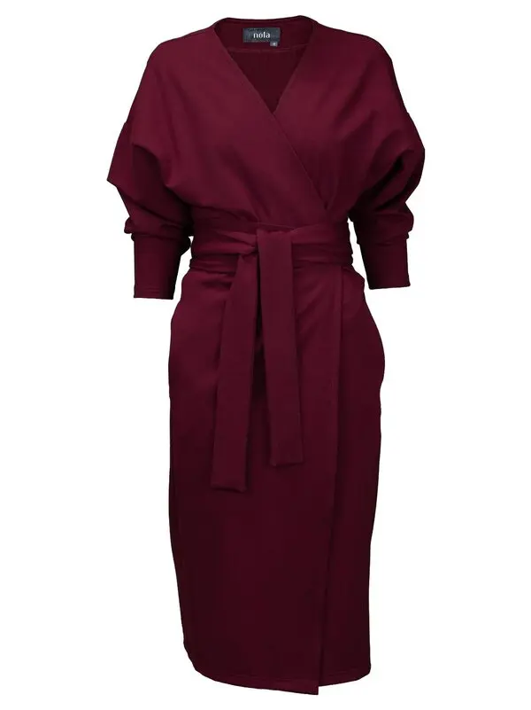 NOLA Kimonodress Burgundy - Red