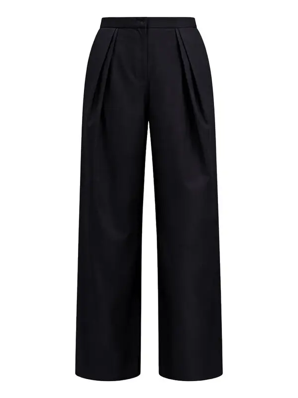 LUMINA ELIGMA The Gathered Suit Pants Ensemble - Black