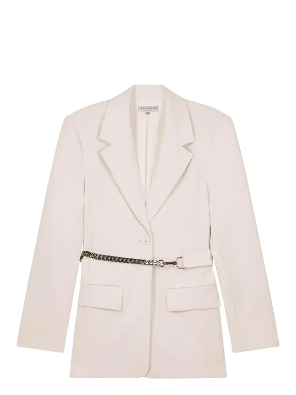 SECTION 101 Neutrals Lainey Blazer- Tan - Brown