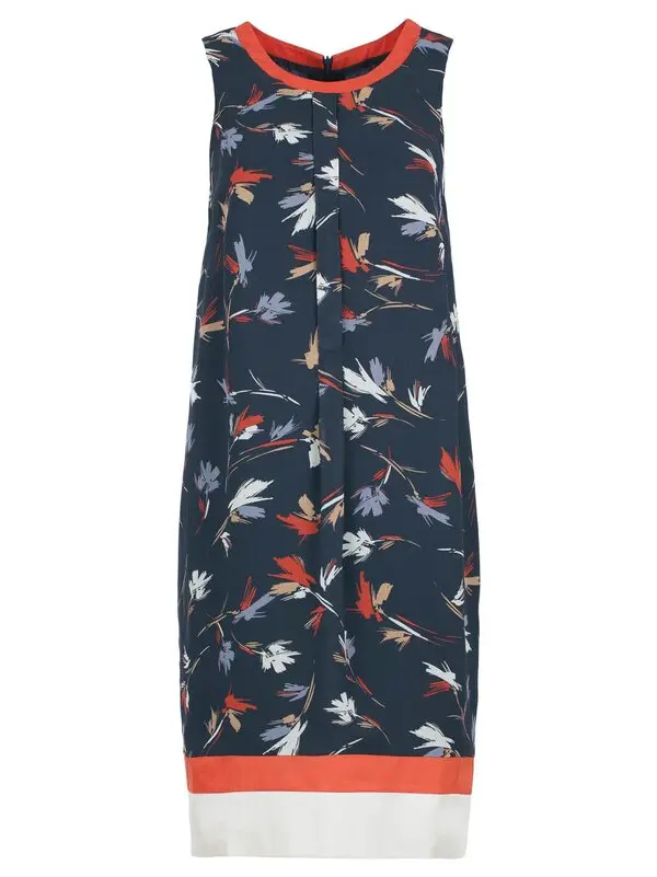 CONQUISTA Summer Breeze Floral Viscose Dress - Blue
