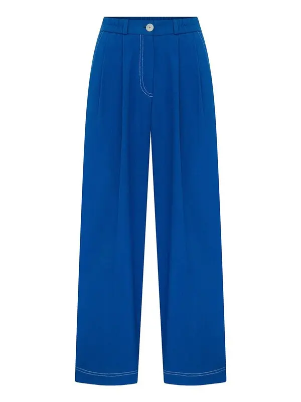 GUAJ LONDON Earthy Trousers - Blue