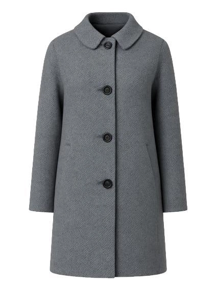 CONQUISTA Oversized Drop Shoulder Coat - Grey