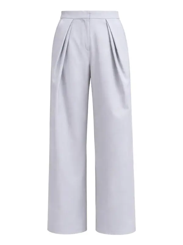 LUMINA ELIGMA The Gathered Suit Pants Ensemble Light Gray - Grey