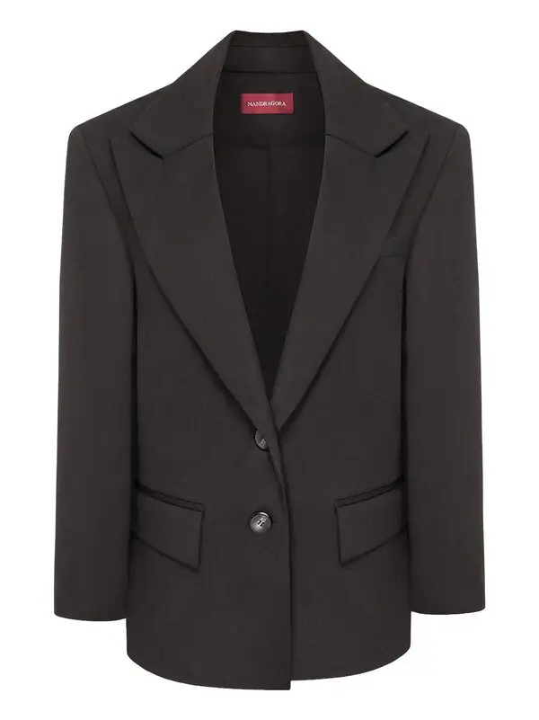 MANDRAGORA Oversized Blazer Estra - Black