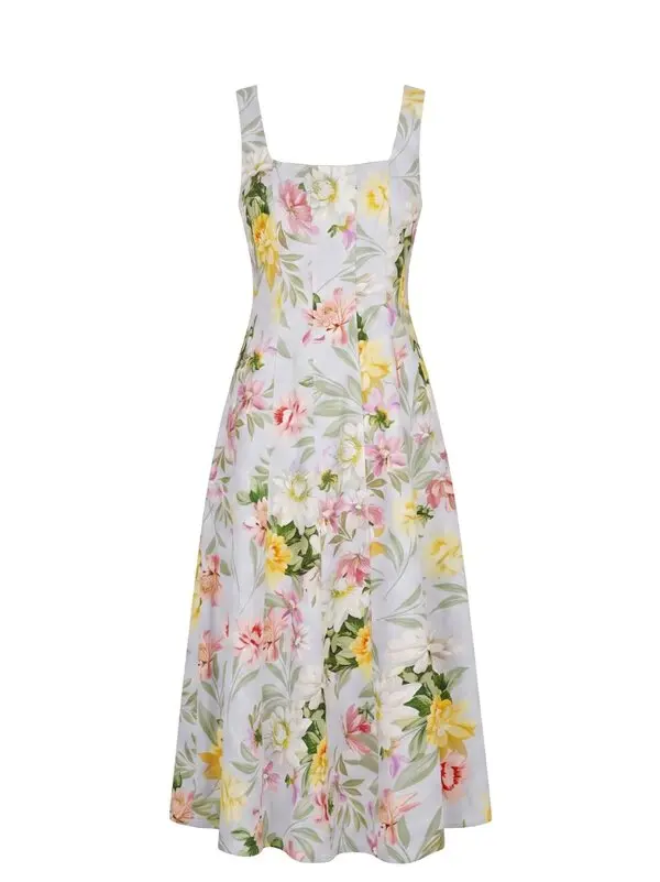 Yumi Kim Sienna Linen Dress - Blue