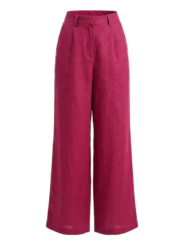Yumi Kim Bobbi Linen Trousers - Red