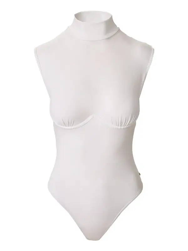 NISSA High-neck Bodysuit - White