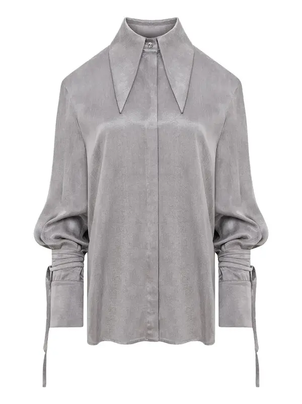 MANDRAGORA Shirt Loose Fit Vena - Grey