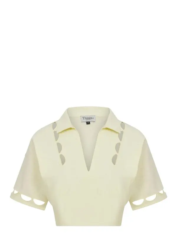 THISISU COLLECTION Desert Crop Top Lemon Cream - Yellow