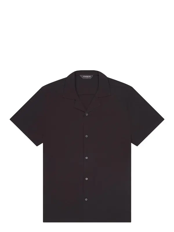 PLAYALUXE Saint Tropez Cabana Shirt - Black