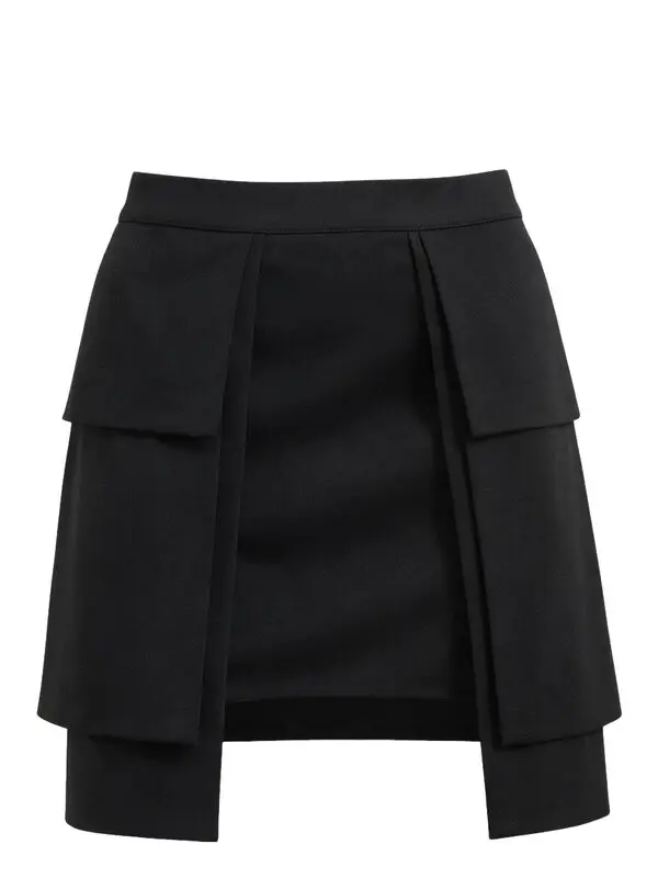 LUMINA ELIGMA Diions Layered Skirt - Black