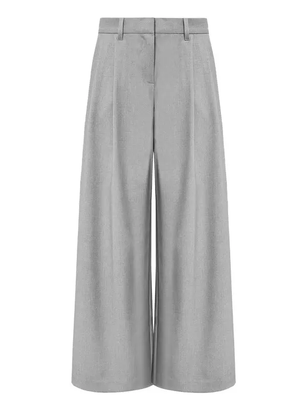 MANDRAGORA Straight Leg Trousers Estra - Grey
