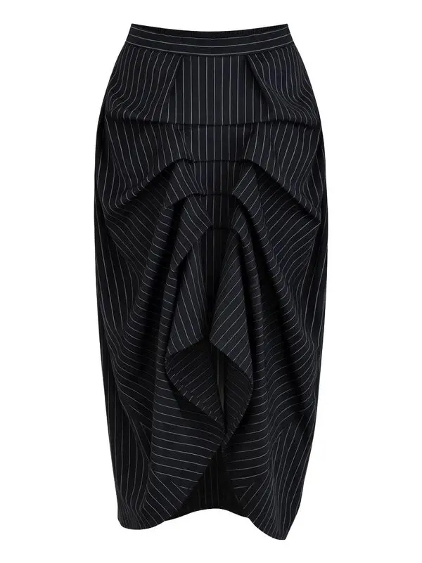 LUMINA ELIGMA The Vanguard Skirt & White Stripes - Black