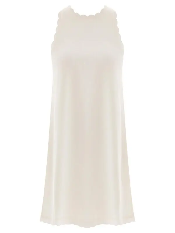 MONLICIA Calia Mini Linen Dress - White