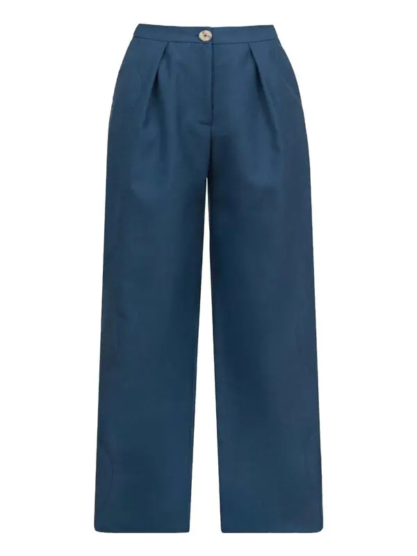 VAN BRUSSEL Avery Wave Trouser - Blue