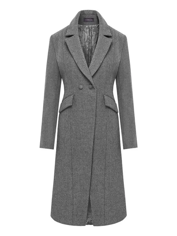MANDRAGORA Classic Wool Coat - Grey