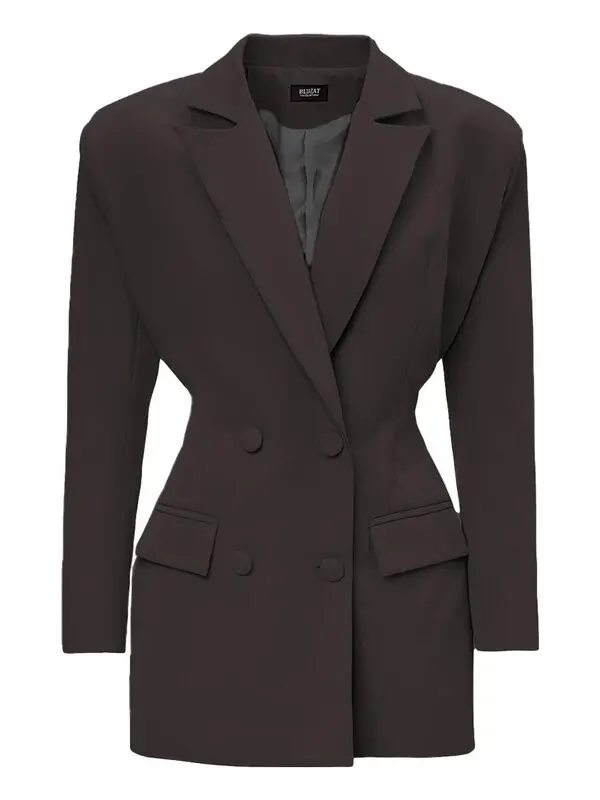 BLUZAT Tailored Hourglass Blazer - Black