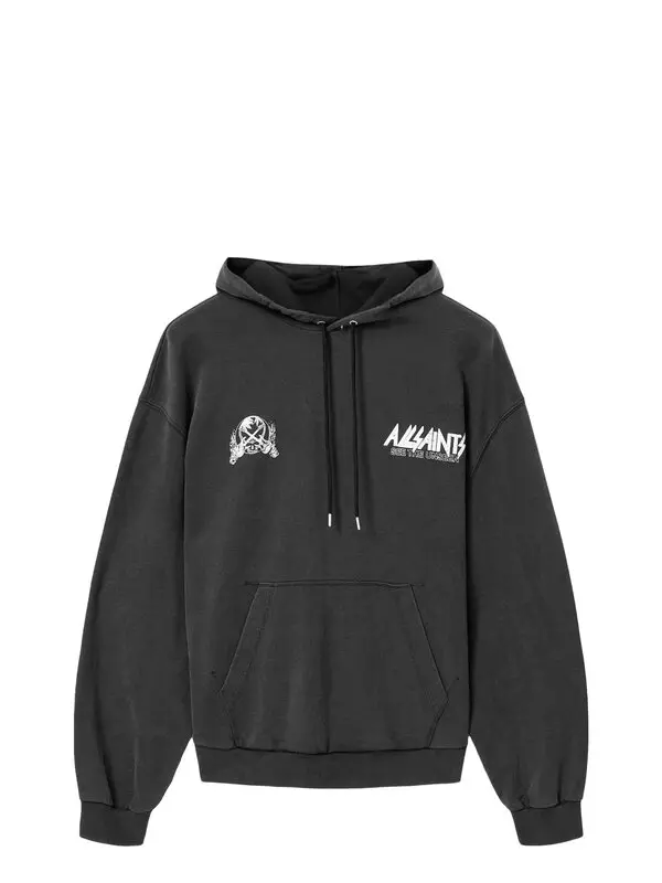 ALLSAINTS Organic Cotton Chromium Hoodie - Black