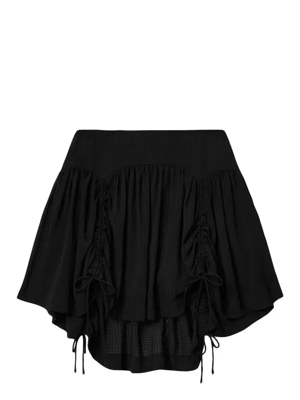 ALLSAINTS Check Aria Mini Skirt - Black