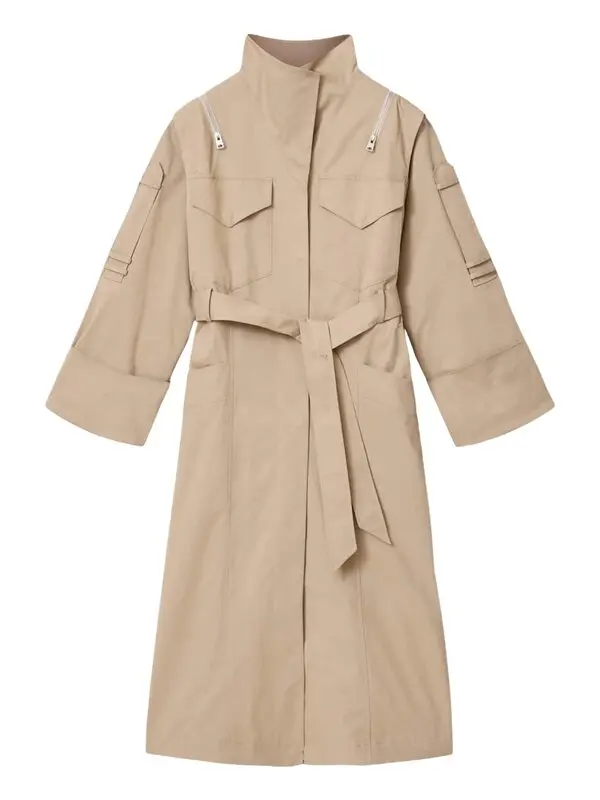 ALLSAINTS Clayton Trench Coat - Grey